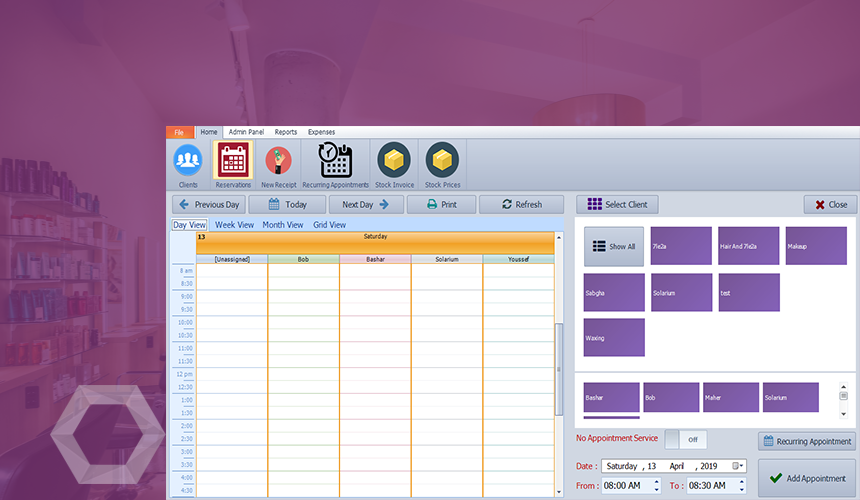 Beauty Center Management System | Custom Software Development | Mobile ...